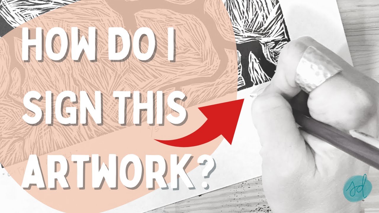How To Sign An Art Print Art Education Printmaking Youtube