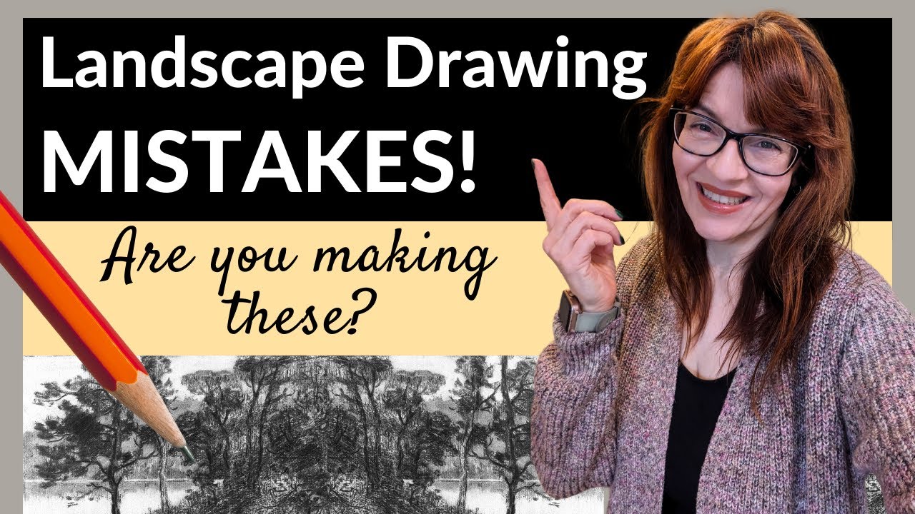 Landscape Drawing Tutorial Avoid These 20 Beginner Mistakes Youtube