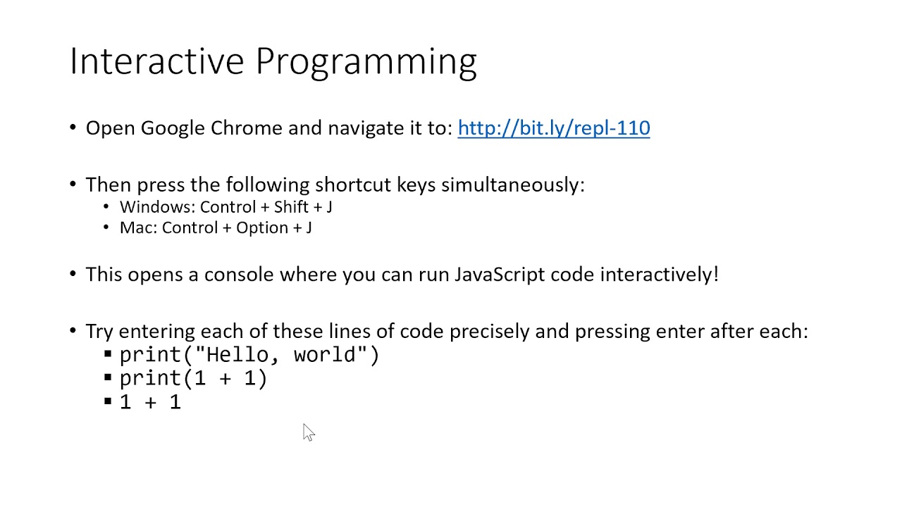 V01 Interactive Programming Vs Stored Programs Youtube