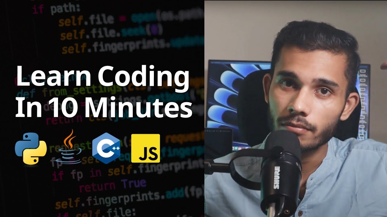 Learn Basics Of Coding In 10 Minutes Coding For Beginners Youtube