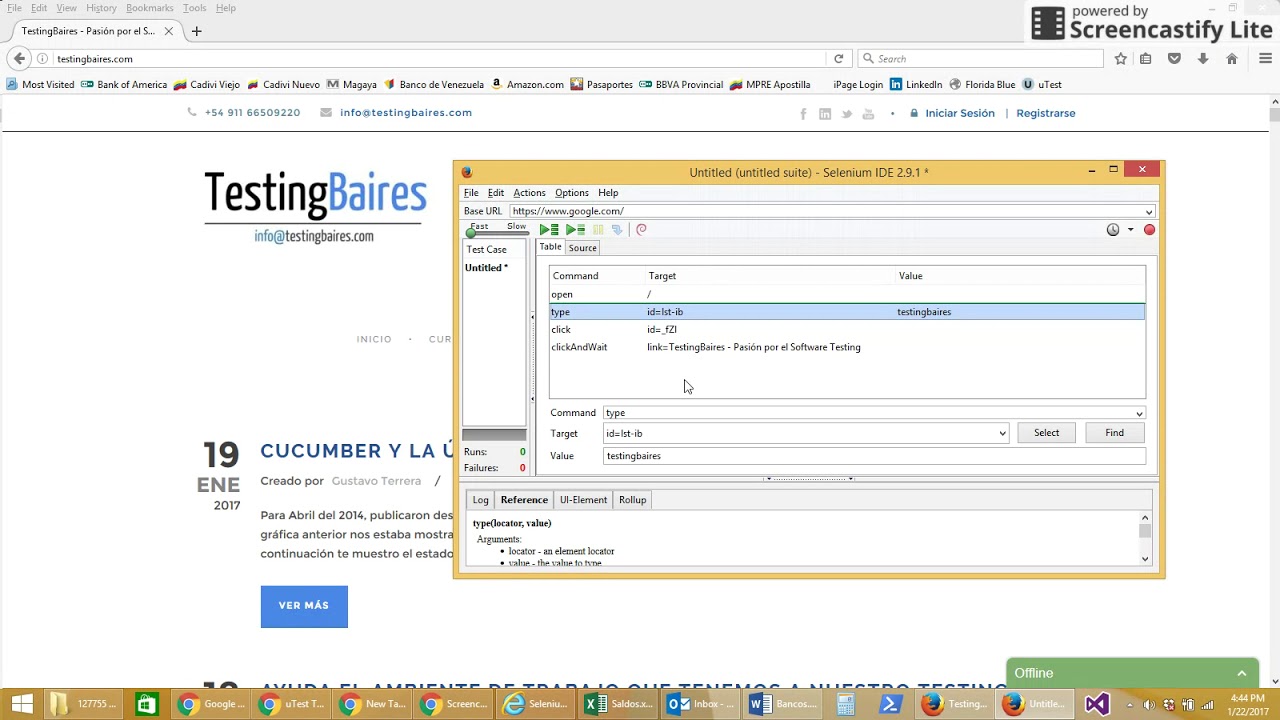 Selenium Ide Primer Script Sencillo Youtube