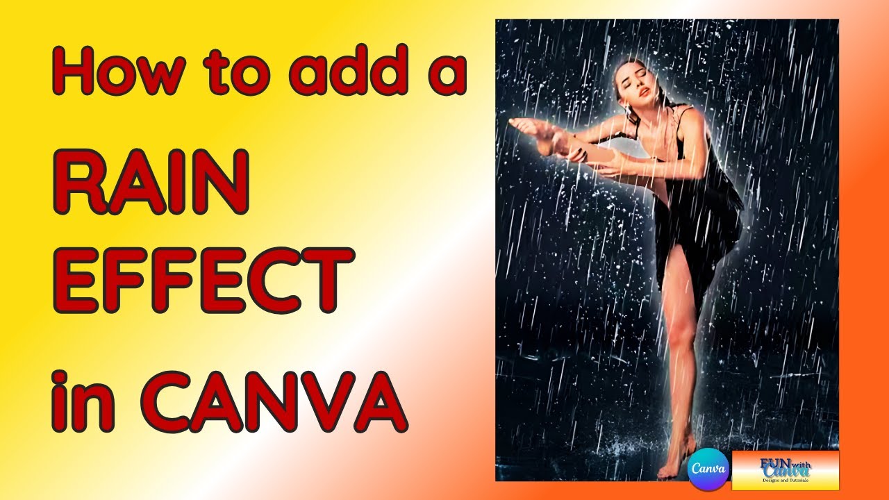 How To Add A Rain Effect In Canva Youtube
