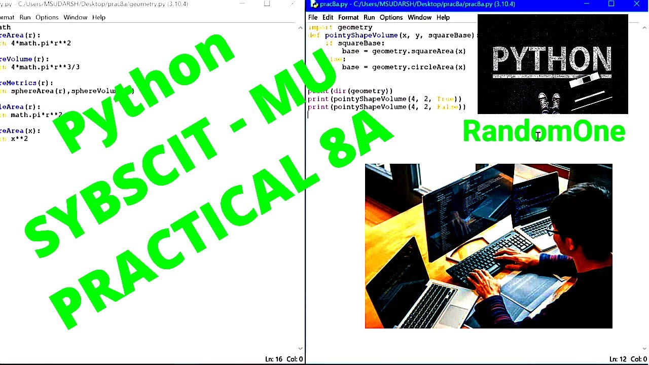 Python Programming Practical 8a Youtube