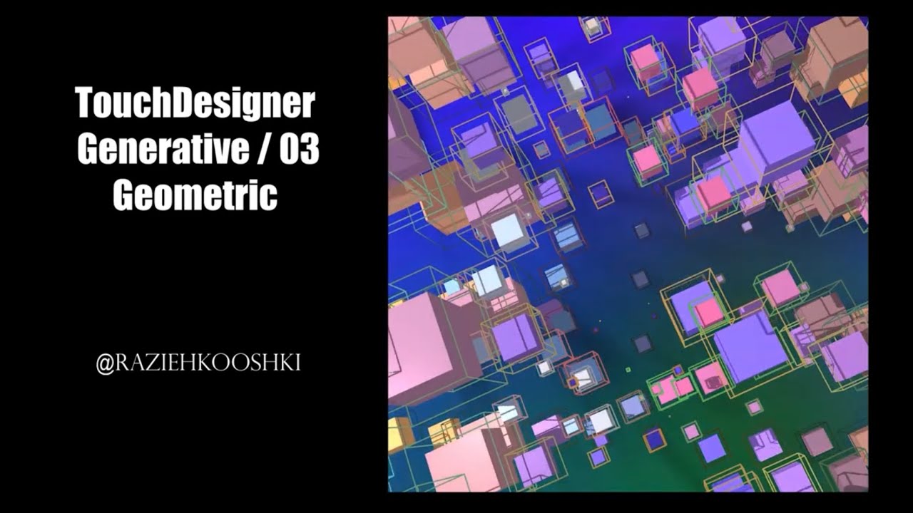 Touchdesigner Tutorial Generative Art 03 Geometric Youtube