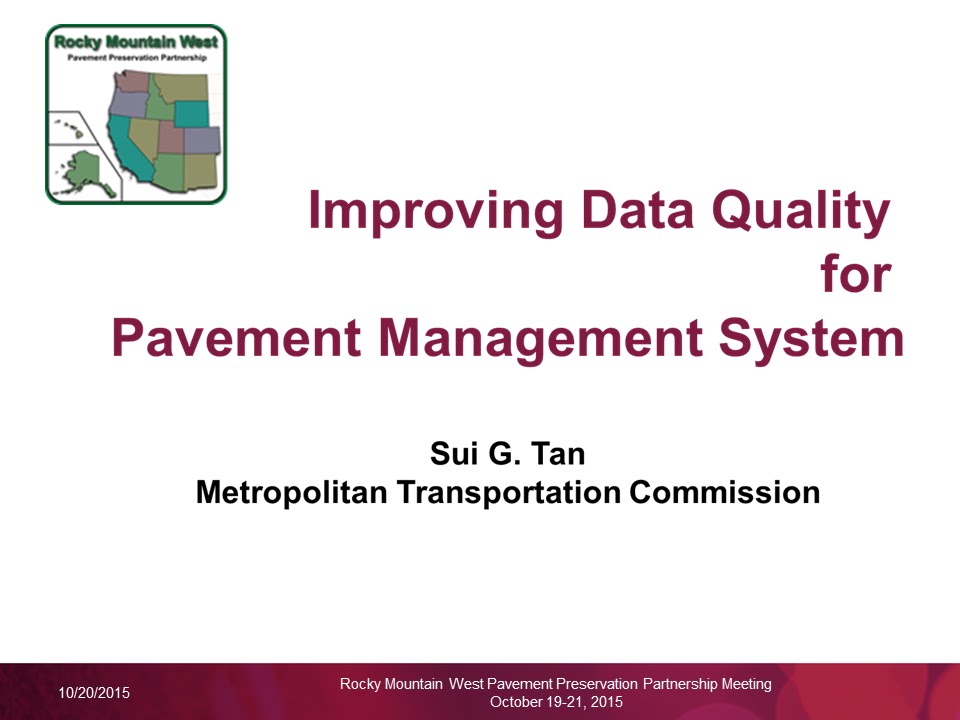 Pavement Management Systems Improving Data Quality Youtube