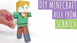 Diy Minecraft Alex From Scratch Shorts Anica Soleva Paper Crafts Mp3 ...
