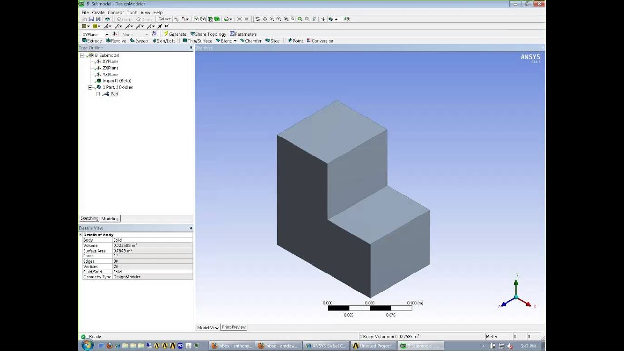 Submodelling In Ansys Mechanical Youtube