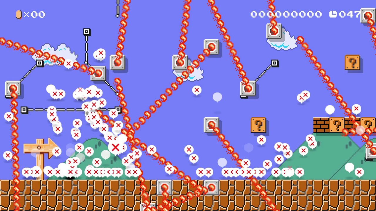 Mario Maker 2 1 1 Firebars Youtube
