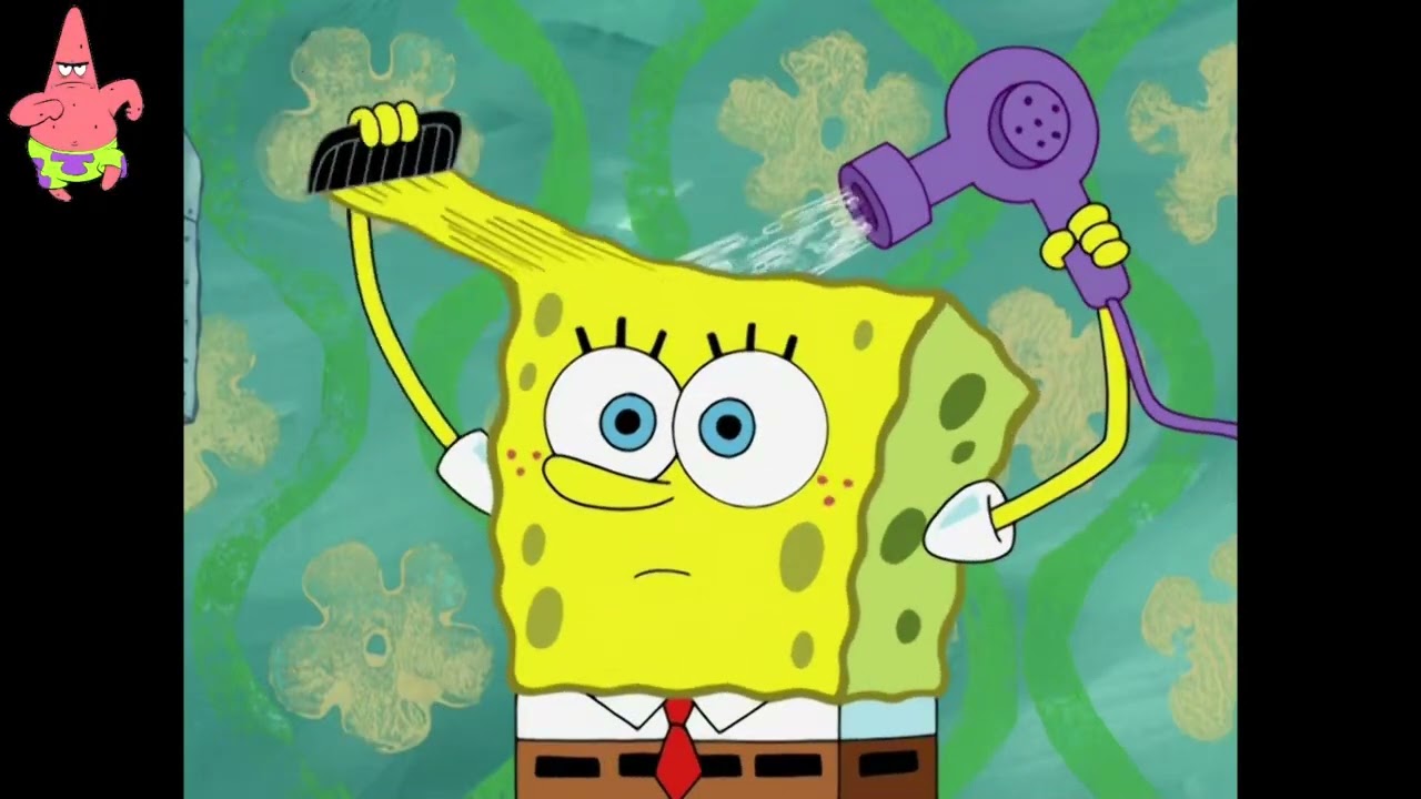 Spongebob Brushing And Drying His Hair For 10 Hours Youtube