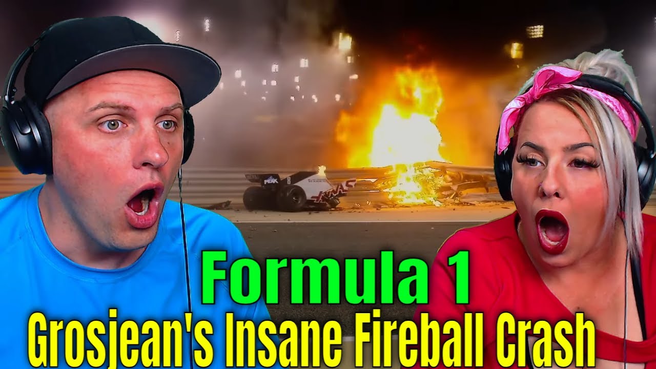 Crying Watching Grosjean S Insane Fireball Crash Formula 1 Drive To