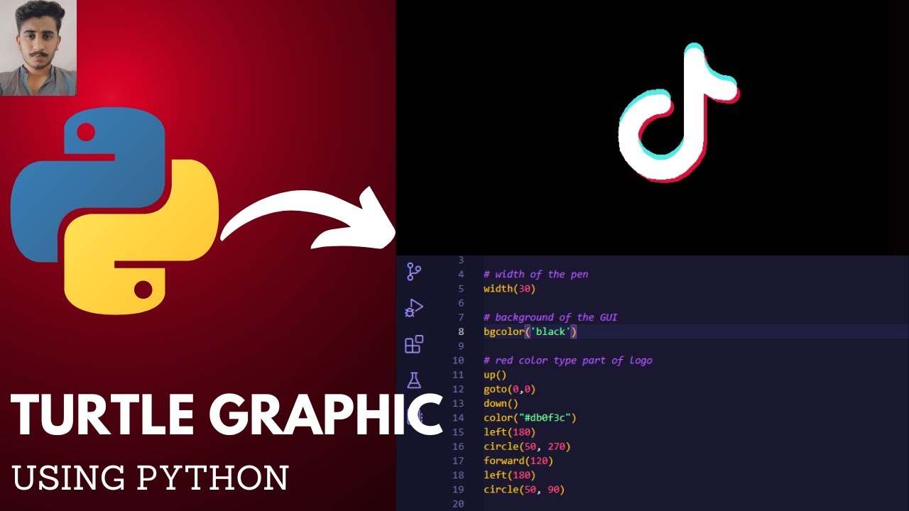 Python Turtle Creating A Amazing Tik Tok Logo Advance No Talking