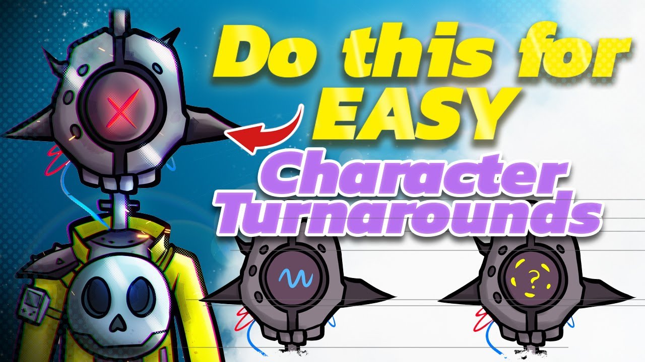 How To Draw A Character Sheet For Animation Youtube