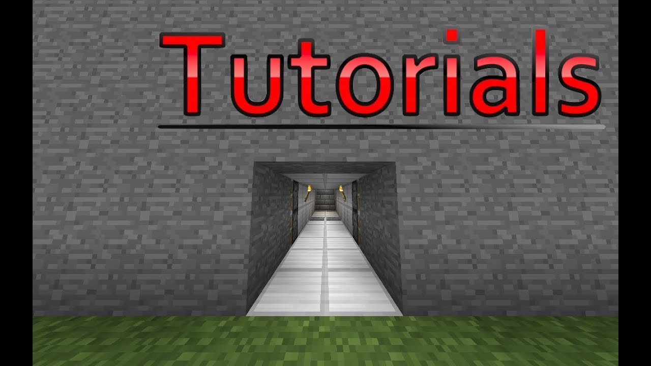 Minecraft Hidden Piston Door Tutorial Youtube
