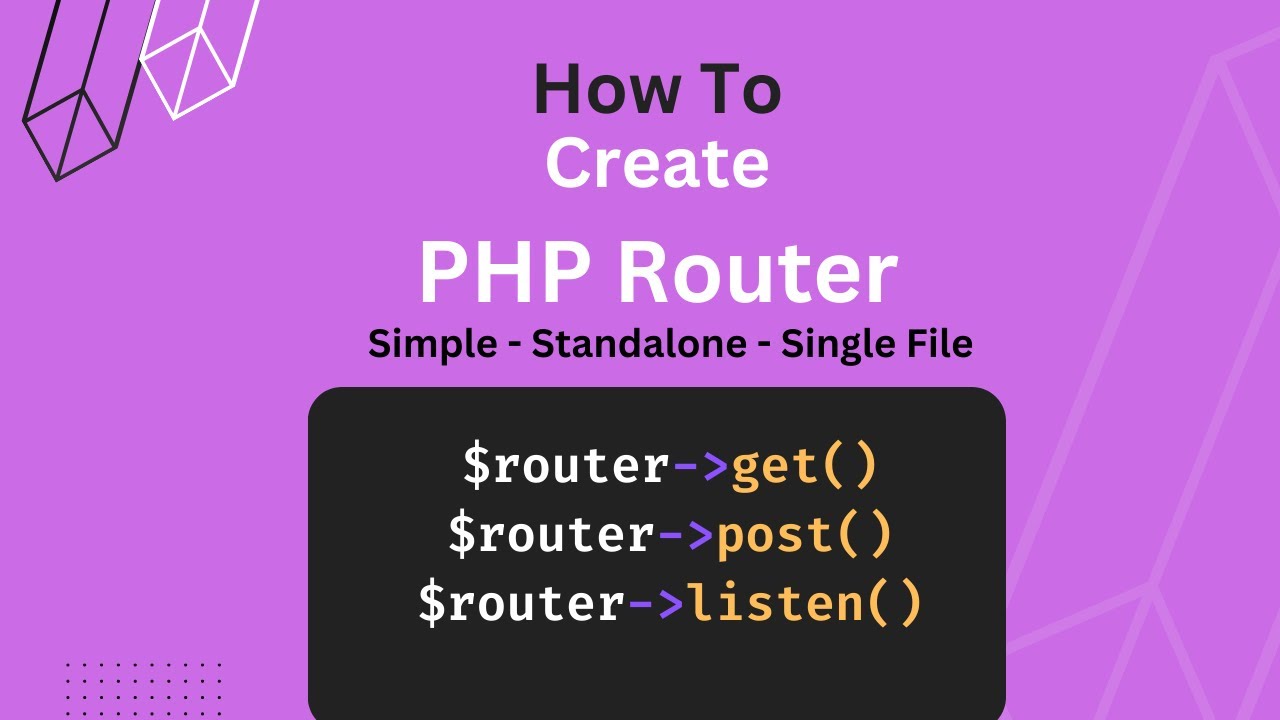 How To Create A Php Router From Scratch Simple Standalone Php Router