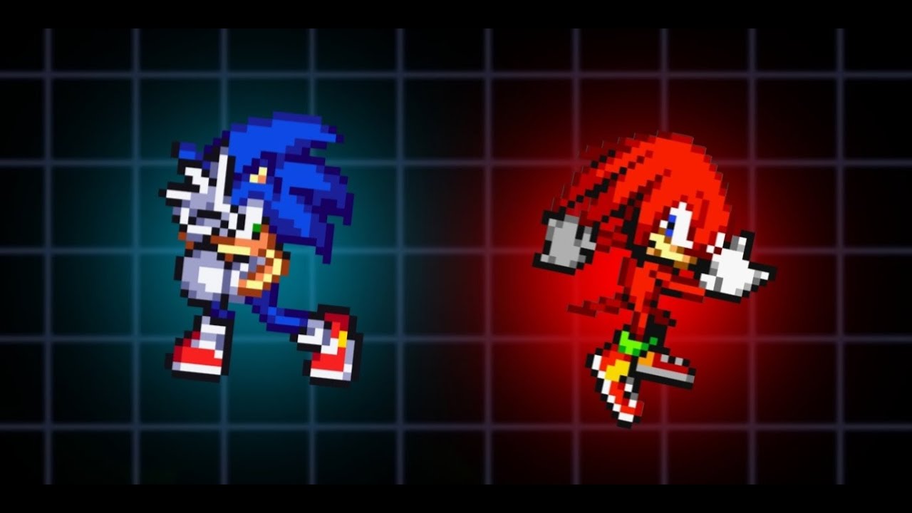 Sonic Vs Knuckles Collab Sprite Battle Youtube