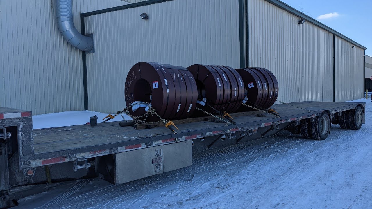 We Haul Steel Coils For The First Time And How We Chained Them Down
