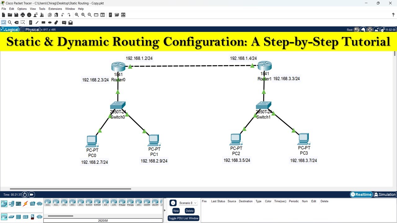 How To Configure Static Routing Cisco Packet Tracer Tutorial You – Postgray How To Configure Static Routing Cisco Packet Tracer Tutorial You – Postgray