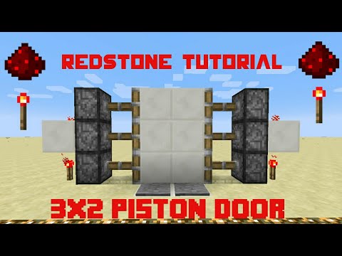 How To Make Sticky Piston Door In Minecraft Pe Youtube
