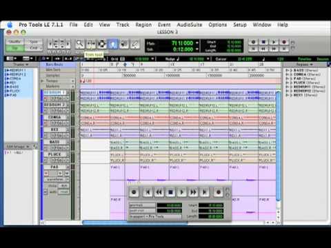 Lesson 3 Basic Editing Pro Tools 7 Le Tutorial Youtube