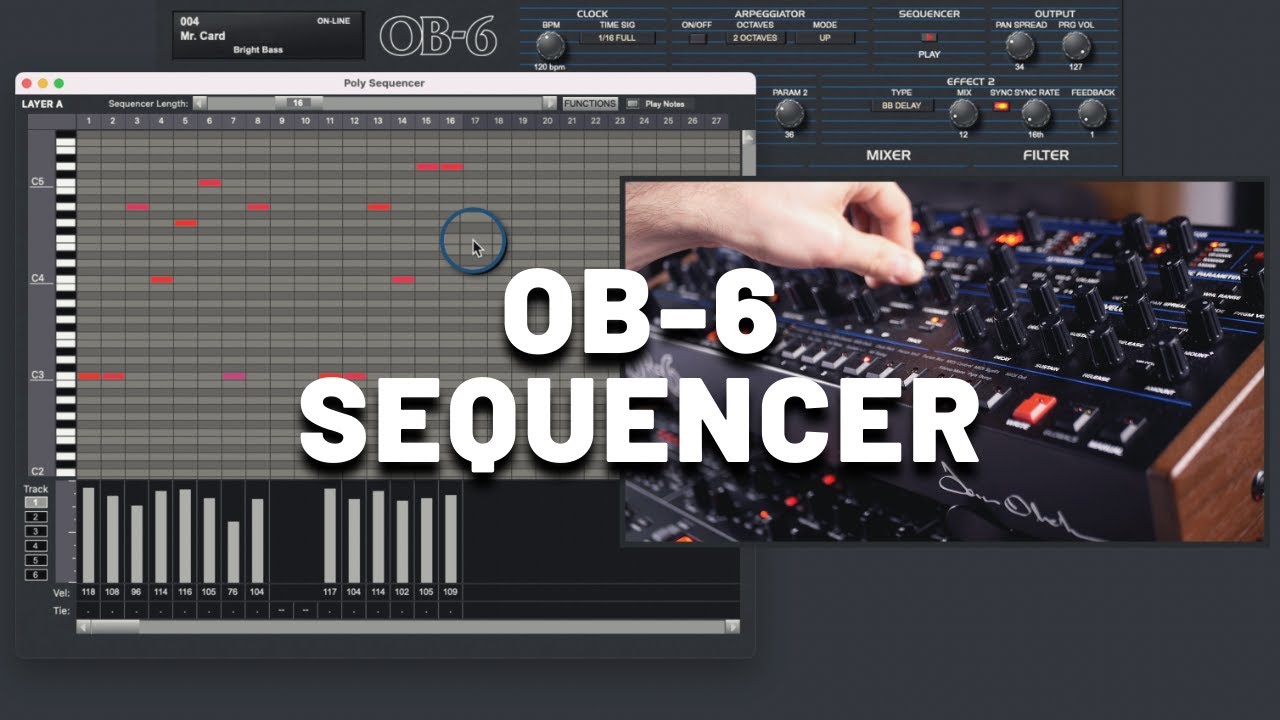 Sequential Ob 6 Sequencer Synthesizer Demo No Talking Youtube