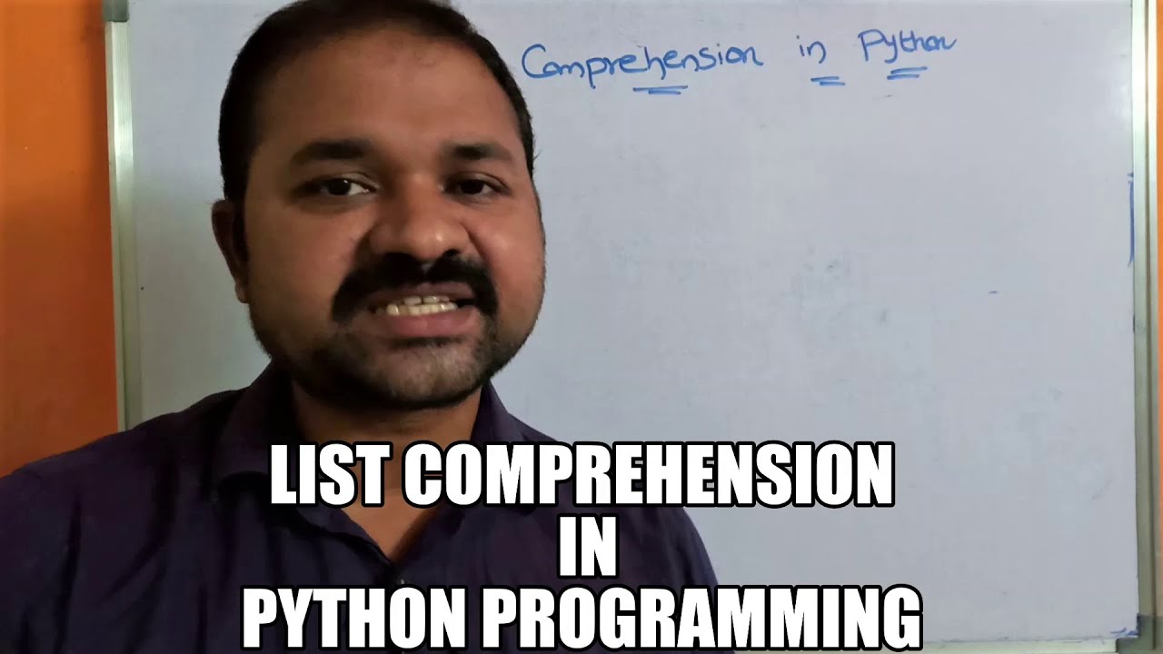 List Comprehension In Python Programming Youtube