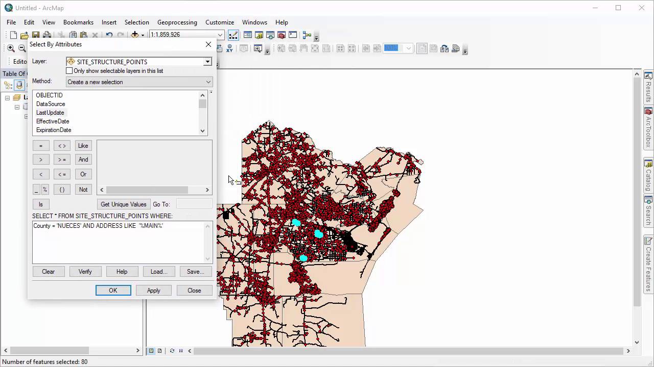 Querying Data In Arcmap Youtube