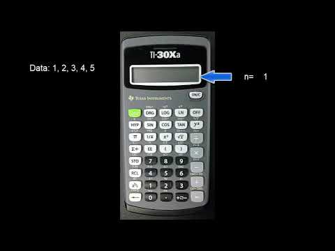 Ti 30xa Calculator Entering Statistical Data Youtube