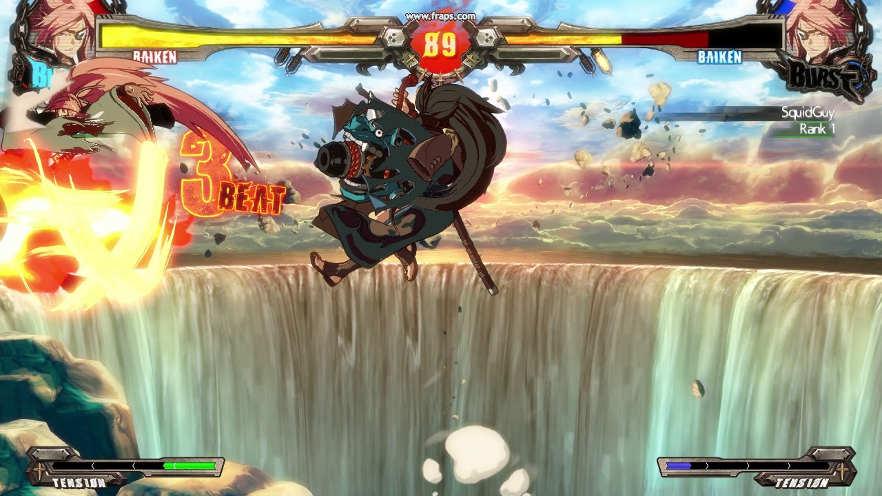 Baiken Burst Bait Punish On Light Youtube