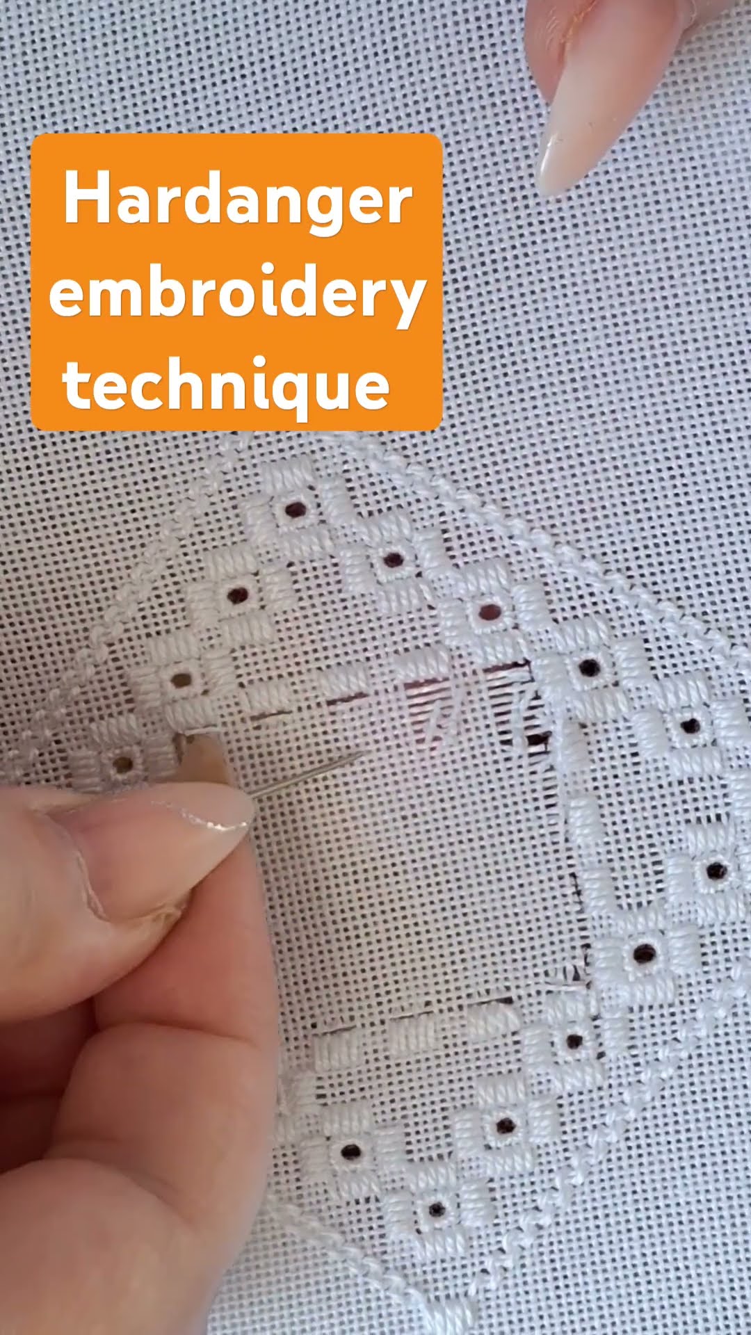 Hand Embroidery Hardanger Embroidery Tutorial Handembroidery
