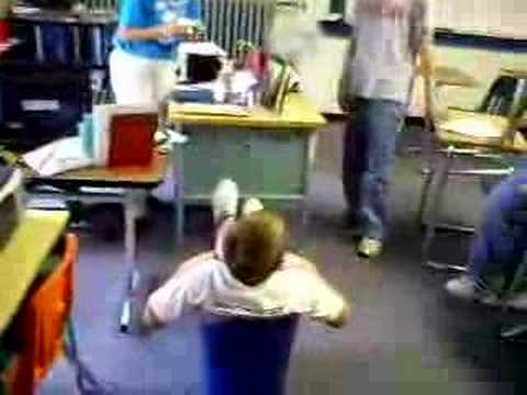 Kid Gets Stuck In Trash Can Youtube