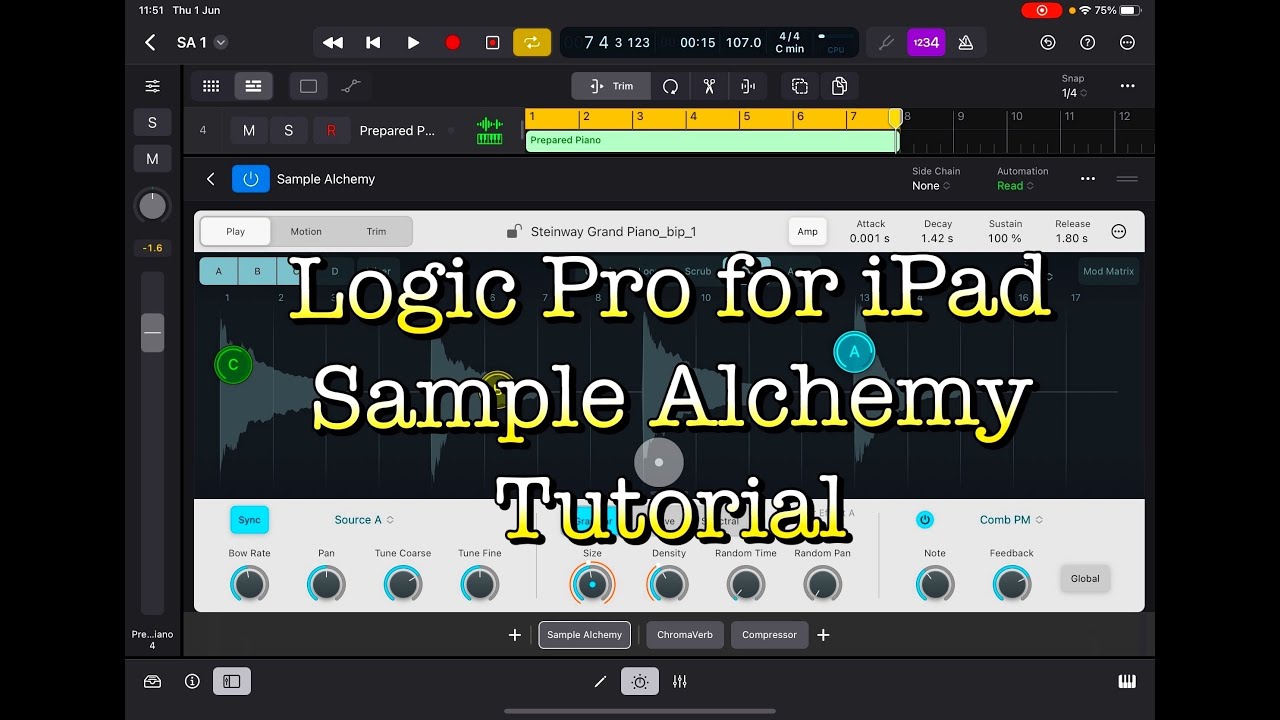 Logic Pro For Ipad The Sample Alchemy Instrument Tutorial