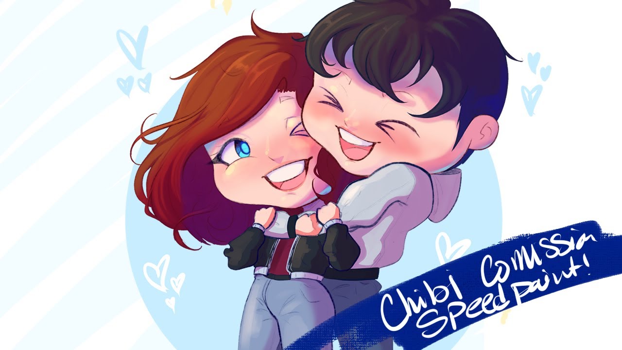 Hugging Chibi Commission Speedpaint Speedpaints Of A Feral Artist Ep