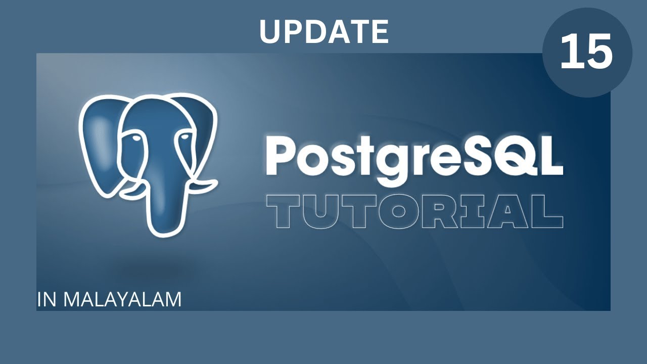 Update Record In Sql Postgresql Tutorial Malayalam Youtube