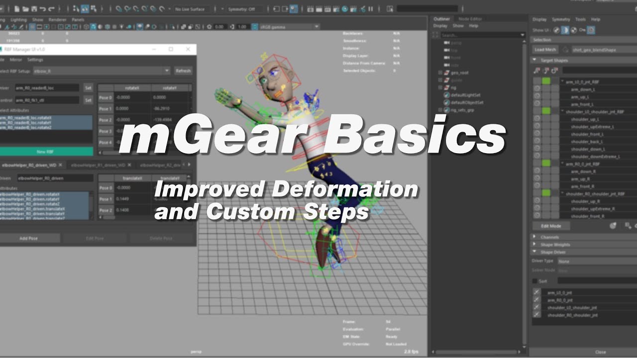 Mgear Basics Improved Deformation And Custom Steps Gumroad Tutorial
