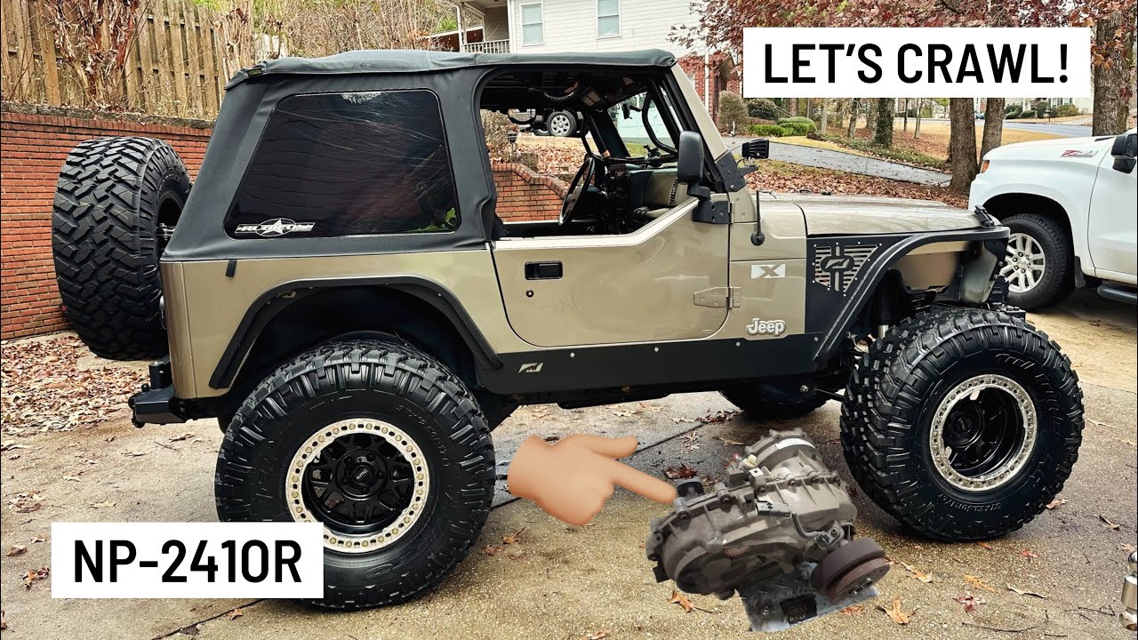 Jeep Wrangler Tj Rubicon Np241 Transfer Case Swap Youtube