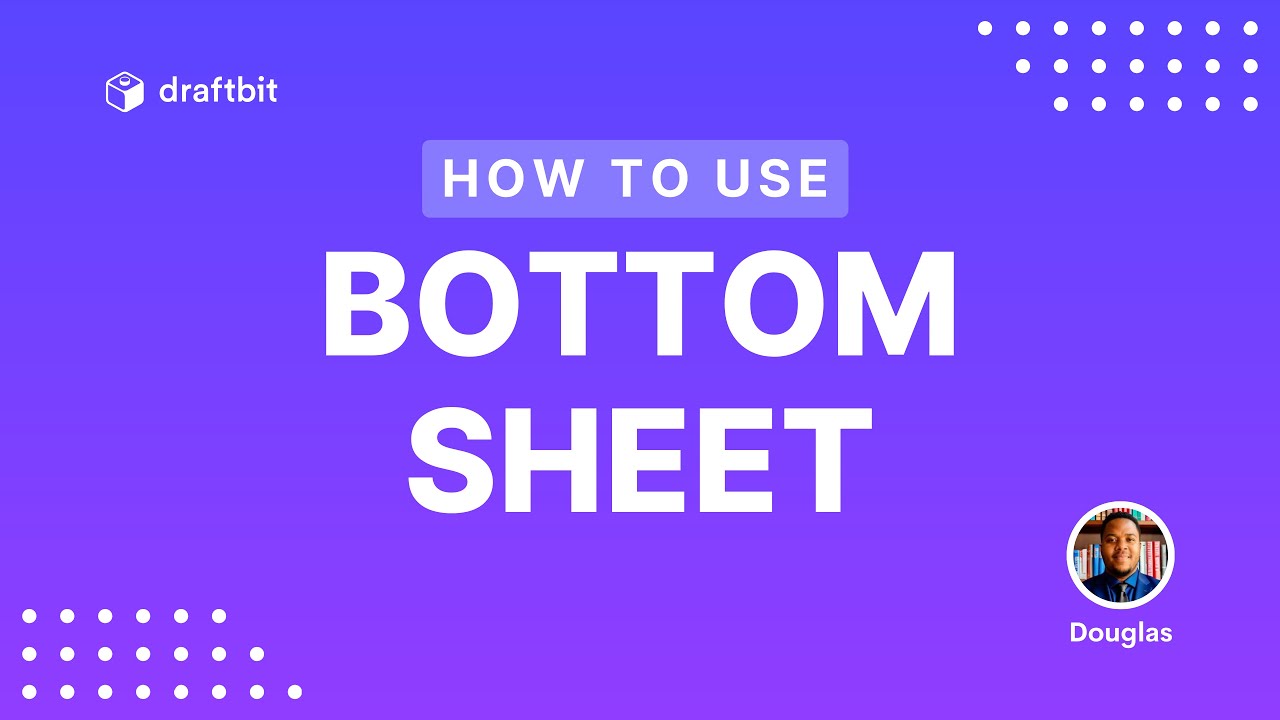 How To Use Bottom Sheet Youtube
