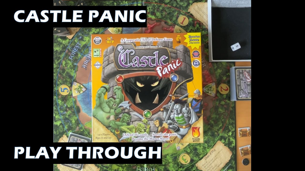 Castle Panic Play Through Board Game Solo Session Youtube