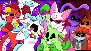 Dogday X Catnap X Catfeine Vs Babachops The Nightmare Critters Poppy