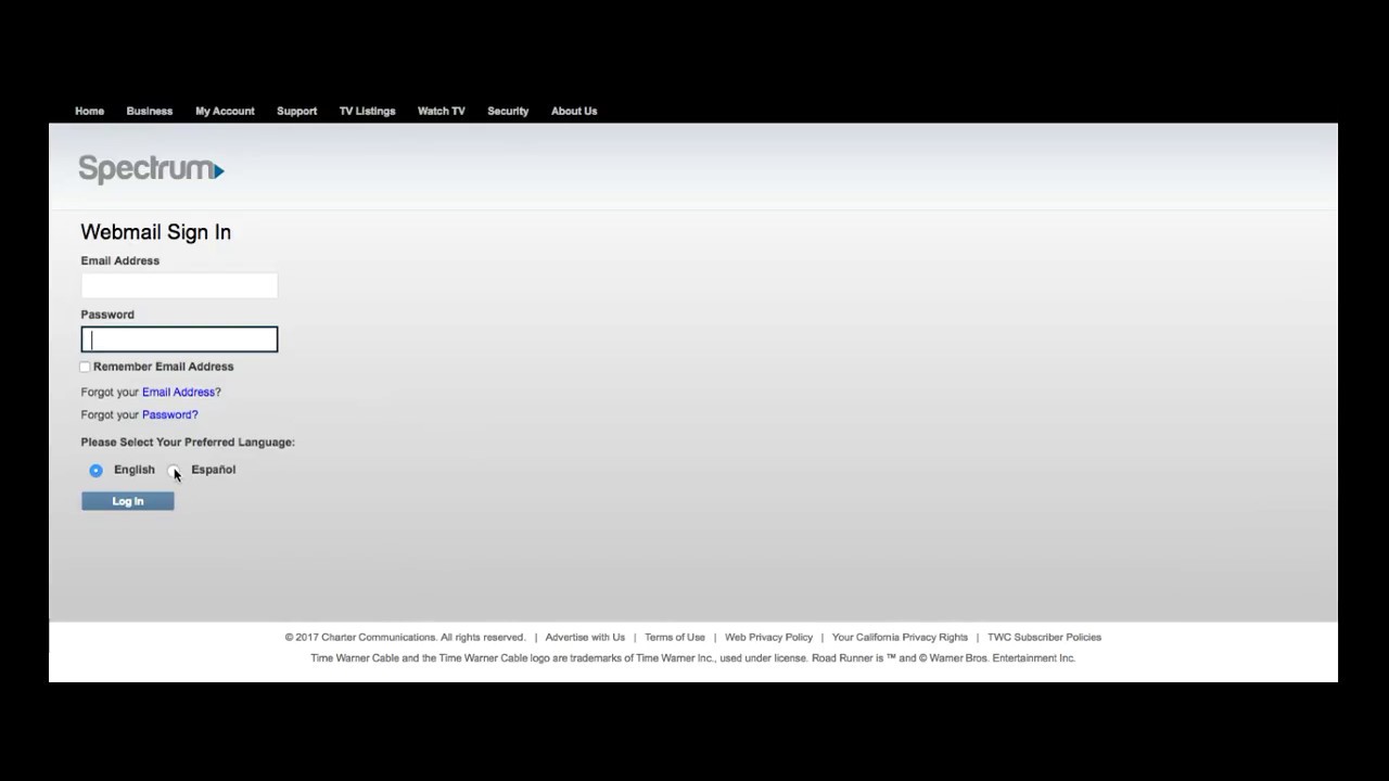 How To Login To Roadrunner Email Roadrunner Webmail Youtube