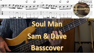 Sam Dave Soul Man Bass Cover Tabs Score Notation Chords Transcription ...