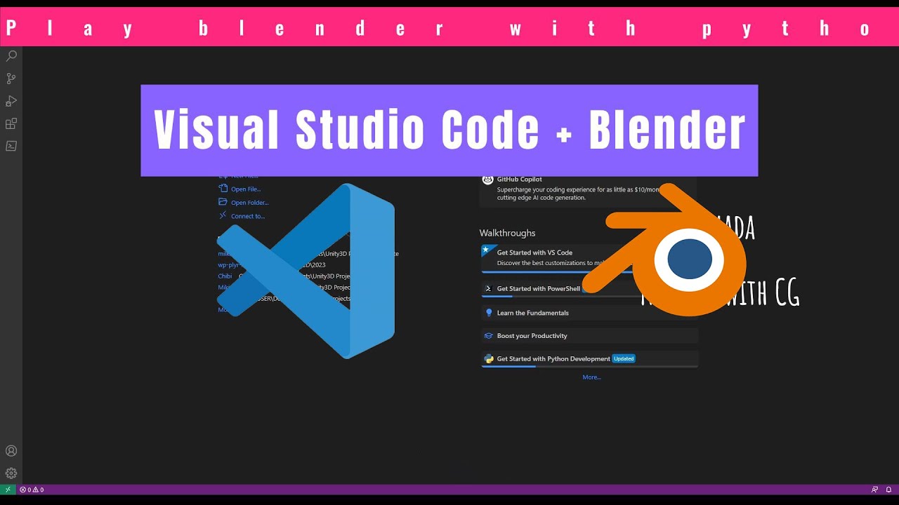 Setting Visual Studio Code เข ยน Script ใน Blender Youtube