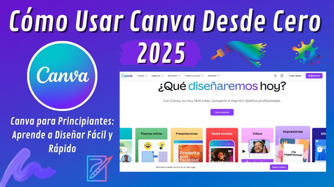 Cómo Usar Canva Desde Cero Tutorial Completo Para Principiantes Youtube