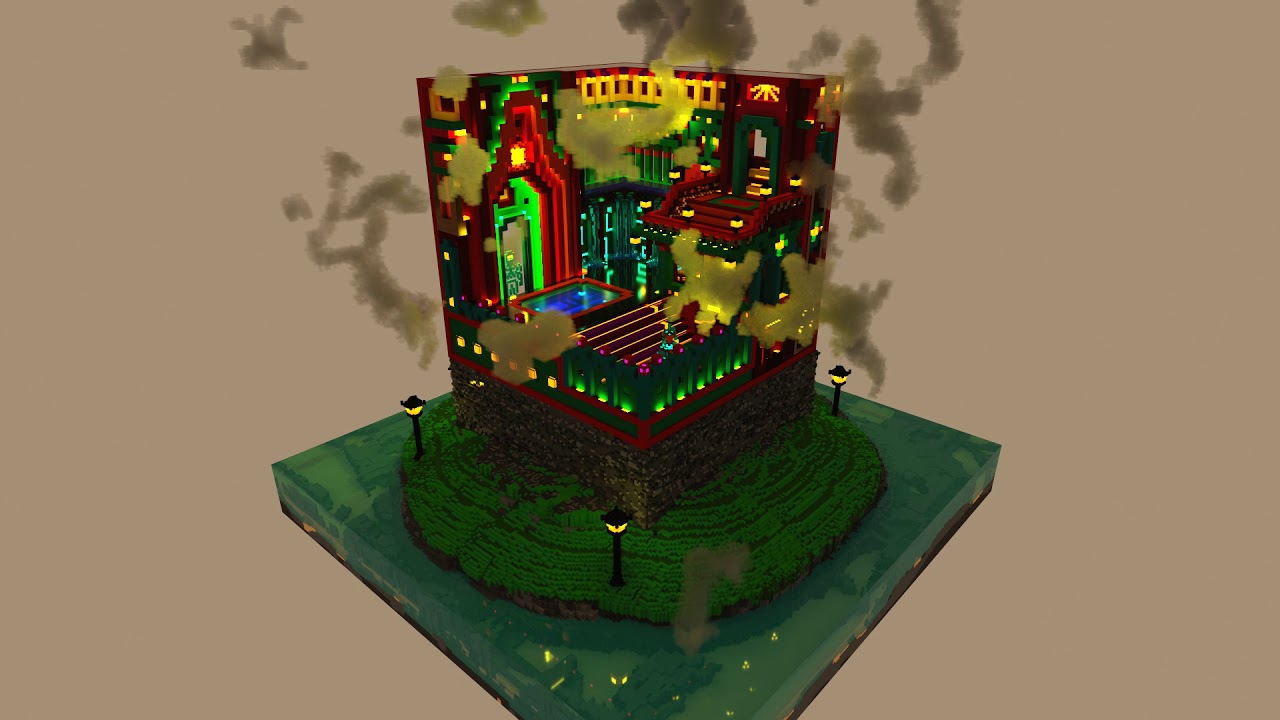 Magicavoxel Models Trainsaki