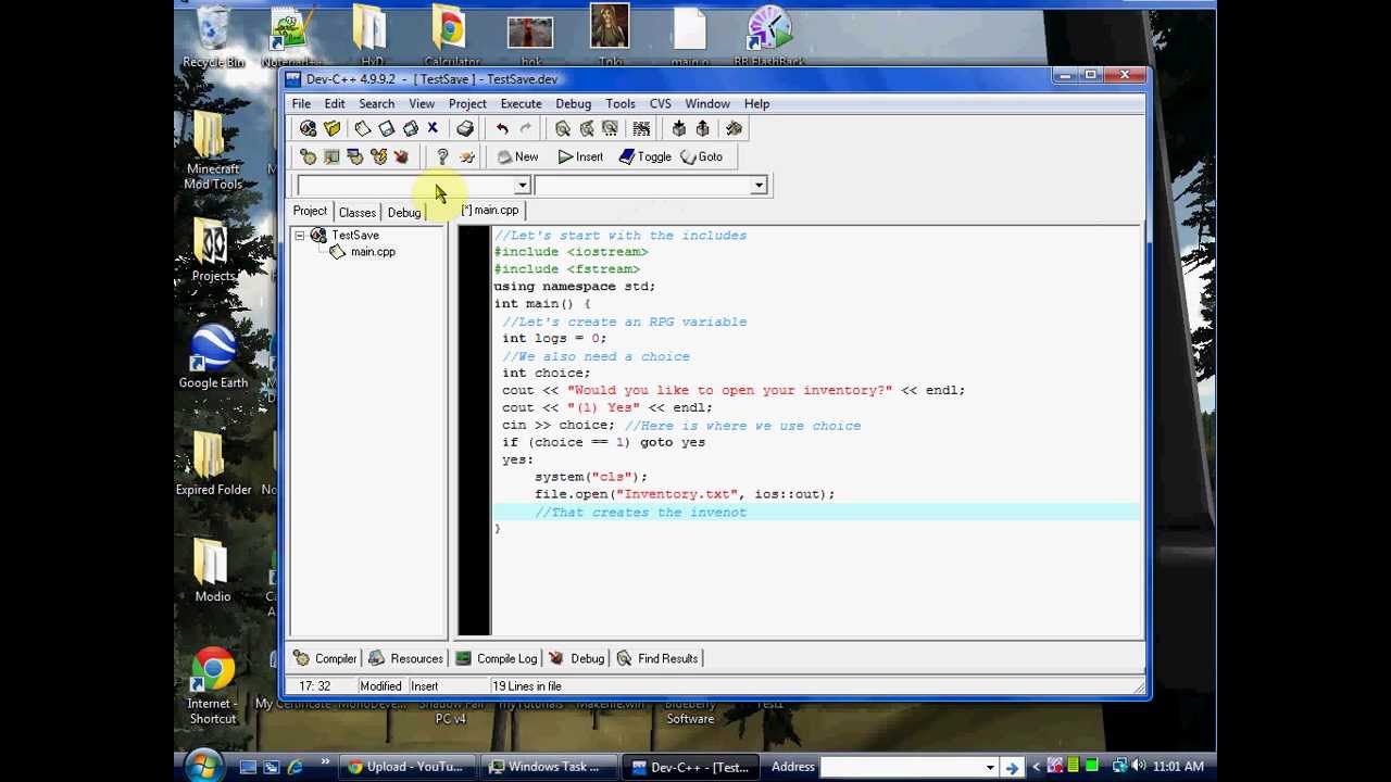 C Inventory Tutorial Youtube
