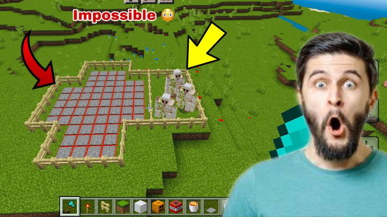 Iron Golem Vs Tnt Pressure Plate In Minecraft Hardcore Zaved Mehfooz