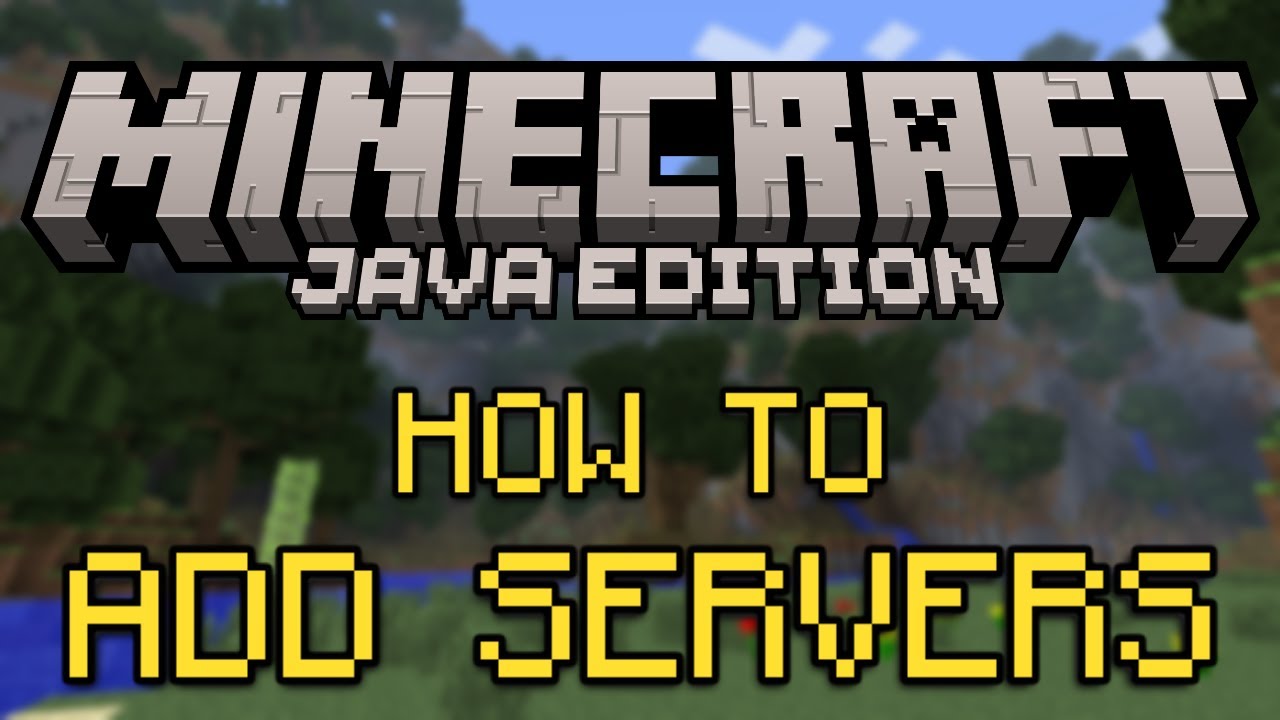 How To Add Minecraft Servers Minecraft Java Youtube