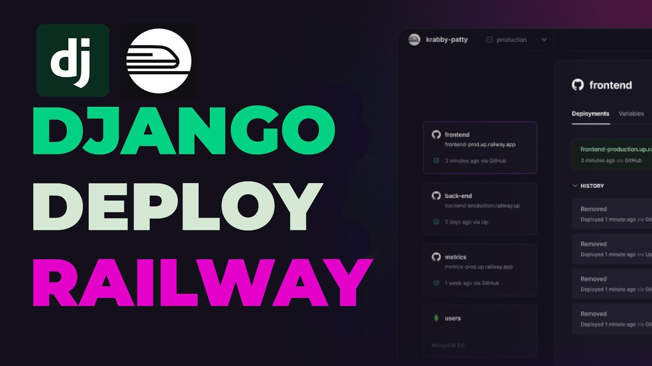 Django Deploy En Railway Django Django Rest Framework Youtube