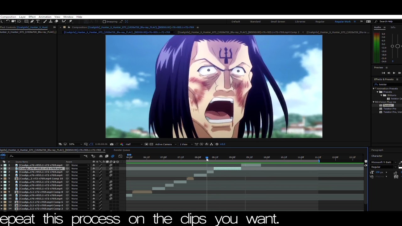 How To Make A Basic Amv Edit On After Effects Tutorial Youtube