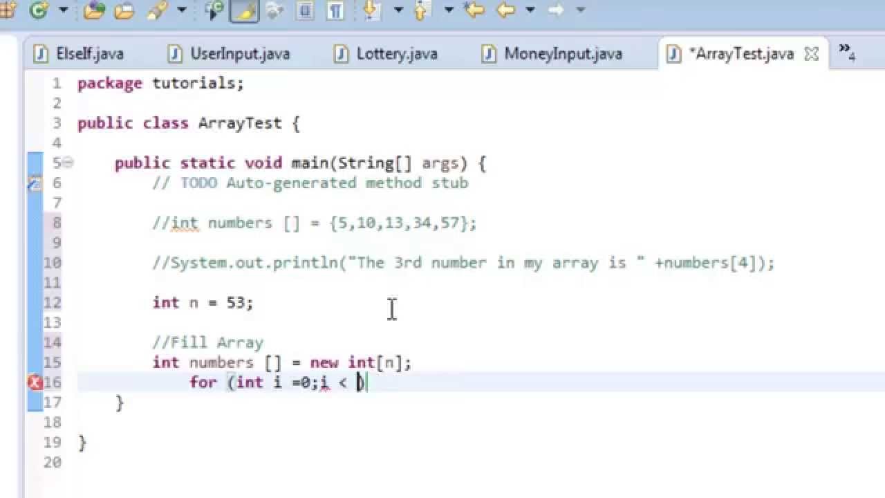 Java Tutorial 9 Intro To Arrays Youtube