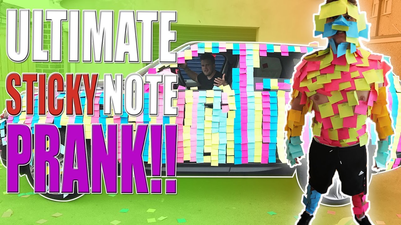 Ultimate Sticky Note Prank Youtube
